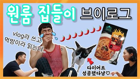 이사간 동생 집들이 브이로그 편스토랑출시메뉴 뿌시기 Youtube