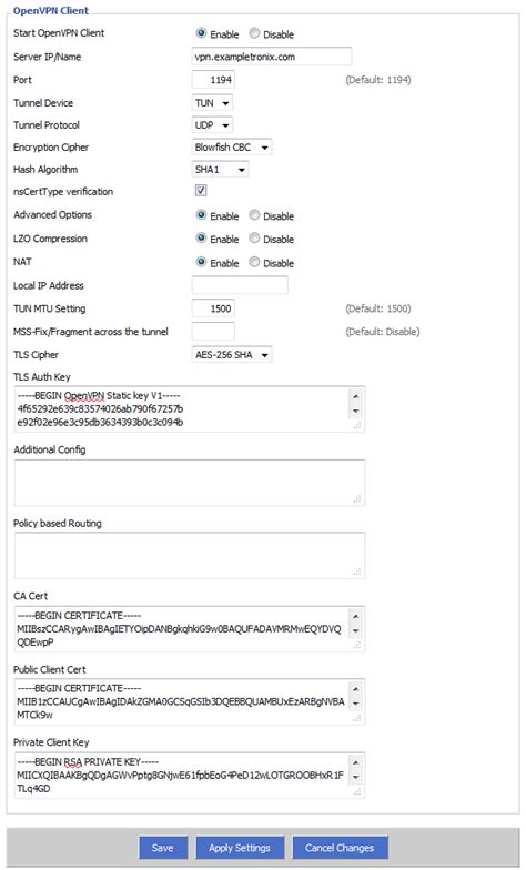 CloudConnexa Using OVPN Profile To Configure DD WRT OpenVPN Support Center