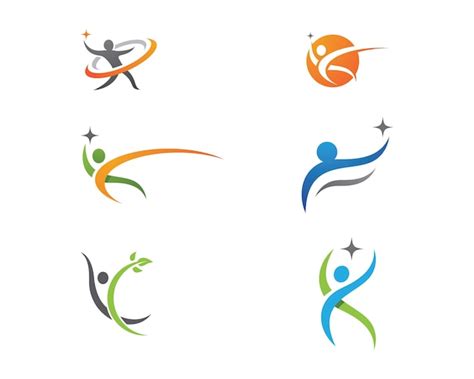 인간의 문자 로고 기호 프리미엄 벡터