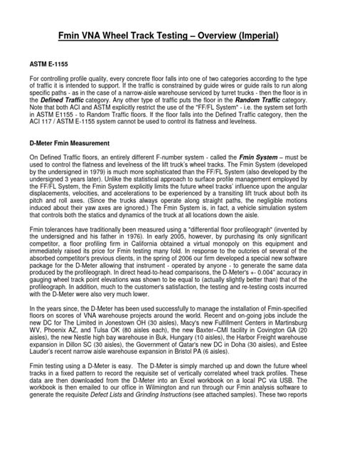 Fmin Testing Overview Imperial Pdf