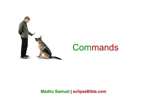 Eclipse Commands Ppt