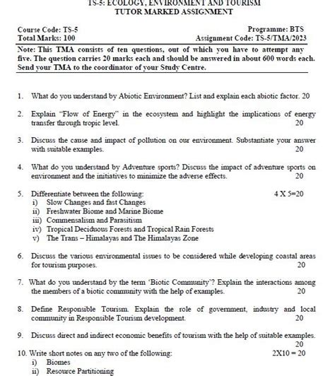 Ignou Ts 5 Solved Assignment 2023 English Medium