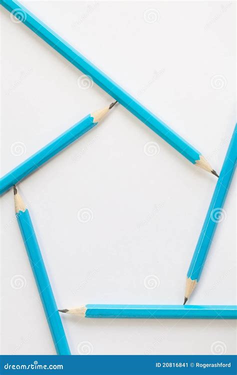 Pencil Pentagon Stock Image Image Of Sharp Design White 20816841