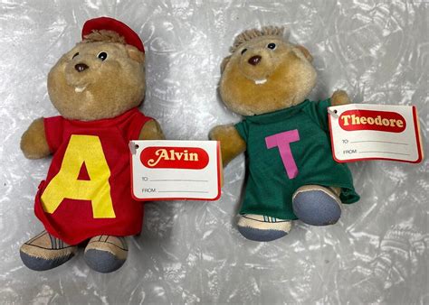 Alvin And Theodore Collectable The Chipmunks Plush Keepsake Burger King