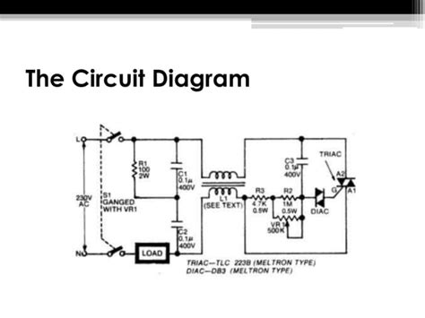 Light Dimmer Circuit Using Diac And Triac Pptx