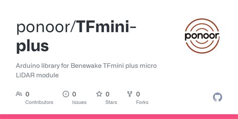 Github Ponoor Tfmini Plus Arduino Library For Benewake Tfmini Plus