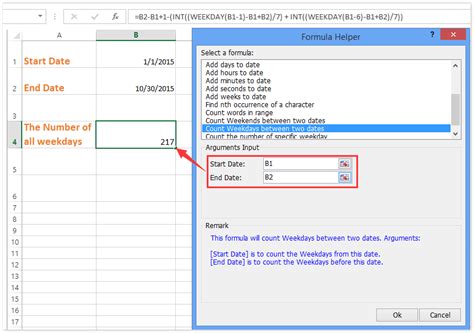 Excel Formula For Date Range Excluding Weekends