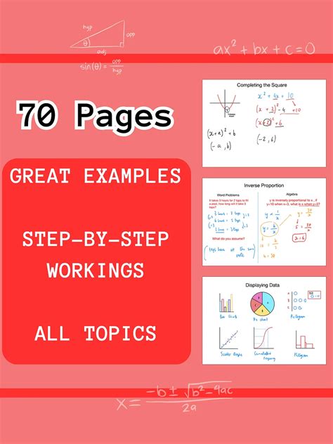 The Whole Of Gcse Maths 70 Pages Revision Notes Made Easy