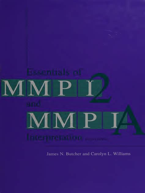 Essentials Of Mmpi 2 And Mmpi A Interpretation Pdf Psychology Behavioural Sciences