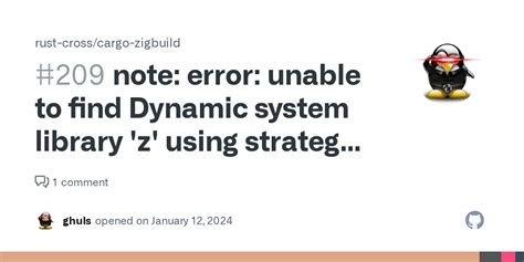 Note Error Unable To Find Dynamic System Library Z Using Strategy Nofallback Searched