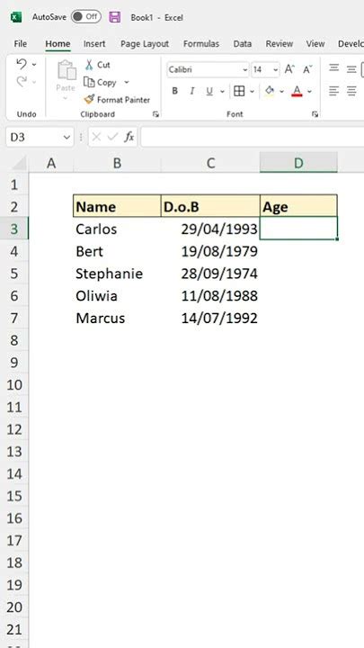 How Do I Calculate Age In Excel 시네21