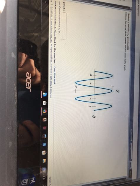 Solved Estimate The Period Of The Periodic Function Shown In
