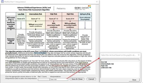 Document The Pearls Screening Tool