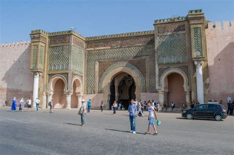 Bab El Mansour Or Bab Mansur The Historic Monumental Gate In The Old