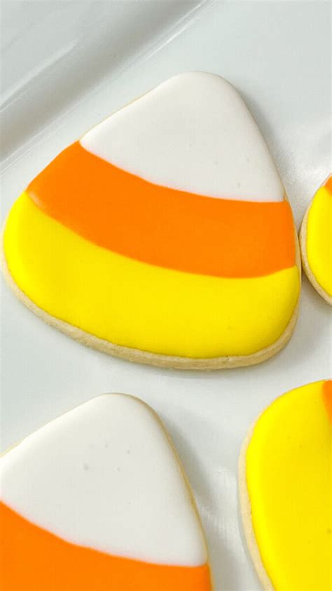 Decorated Candy Corn Cookies