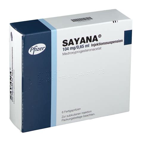SAYANA® 104 mg/0,65 ml 6 St mit dem E-Rezept kaufen - Shop Apotheke