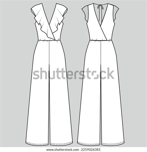 Overalls Girls Shape Clothes Vector Style Stock Vector Royalty Free 2259026381 Shutterstock