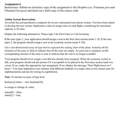 Solved Assignment 6 Instructions Submit An Electronic Copy