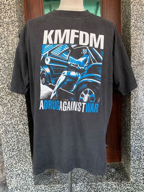 Vintage 90s Kmfdm Metal Band T Shirt Etsy