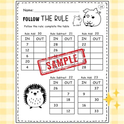 Function Tables Addition And Subtraction Input Output Boxes Tpt