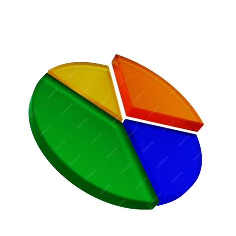 Premium Photo 3d Pie Chart Diagram Illustration