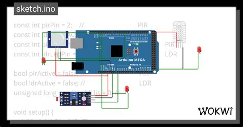 Pir And Ldr Wokwi Esp32 Stm32 Arduino Simulator