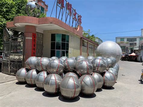 定制金属大球不锈钢空心球钢球户外景观摆件装饰球大型圆球大铁球 阿里巴巴