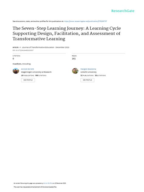 The Seven Step Learning Journey Download Free Pdf Learning Knowledge