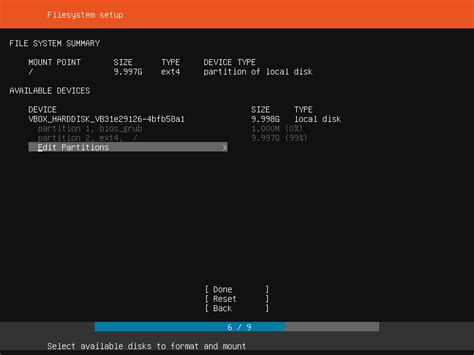 เลือก Root File System ให้เป็นแบบ Xfs ตอนติดตั้ง Ubuntu 1804