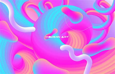 혼합 색상 그라데이션 모양 3d 배경 파티 현대 배경 흐름 추상기하학적 모양 3차원 형태에 대한 스톡 벡터 아트 및 기타 이미지