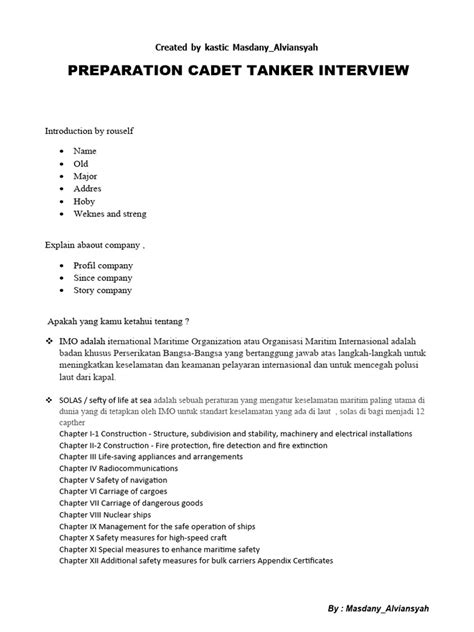 Preparation Guide Cadet Interview Pdf