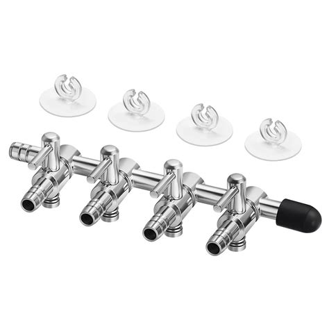 Exhumky 5pcs Fish Tank Oxygen Diffuser Copper Plastic Air Flow Control