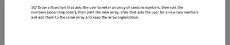 Solved 10 Draw A Flowchart That Asks The User To Enter An