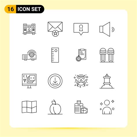 Ruler Outline Vector Design Images Set Of 16 Commercial Outlines Pack