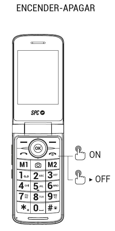 Encender apagar el teléfono Centro Soporte de SPC
