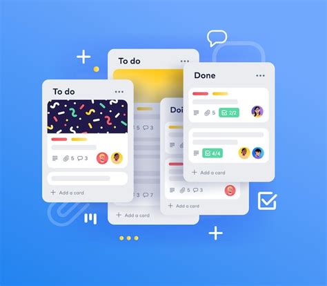 Premium Vector Composition Task Cards Vector Illustration