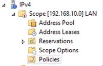 Windows Server DHCP Policy Based Assignment Sysops