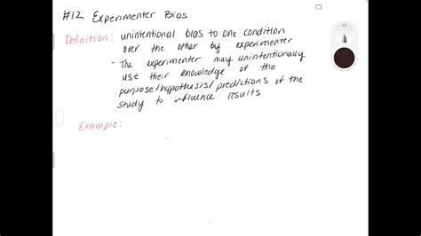 Solved The Problem Of Experimenter Bias Can Be Avoided By A Not Informing Participants Of The