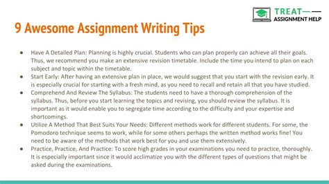 Ppt 9 Tips On How To Revise Your Assignment Effectively Powerpoint Presentation Id11662207