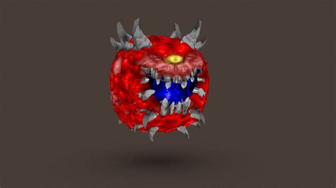 Cacodemon Low Poly Download Free 3d Model By Alekv 7228d01 Sketchfab
