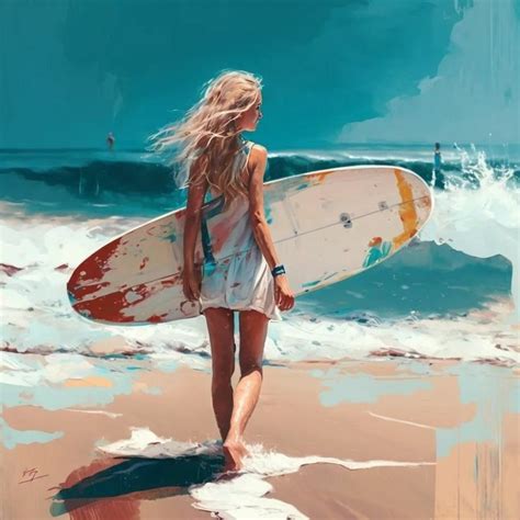 Pin By 𝗦𝗜𝗥𝗢𝗞𝗢 On ° •°Ɠσɳҽ ⚜️ ʂυɾϝιɳɠ°• ° Surf Art Surfer Painting