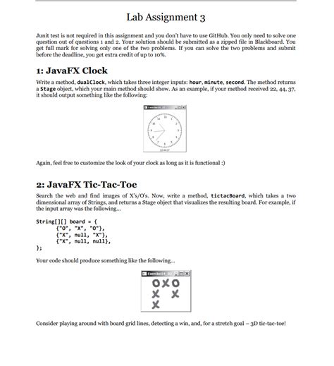 Lab Assignment 3 Junit Test Is Not Required In This
