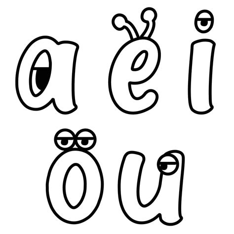 Dibujos De Las Vocales Para Imprimir Dibujos Para Imprimir Y Colorear