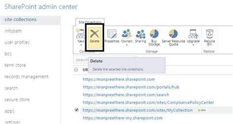 How To Delete A Site Collection In SharePoint Office 365