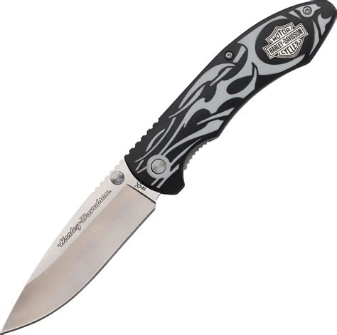 Case Cutlery Harley Davidson Tex X Linerlock Pocket Knife Black Ca52116