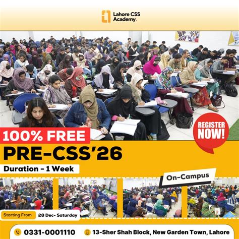 Lahore Css Academy On Linkedin Lca History Css2026prepration
