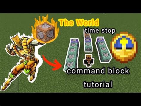 Za Warudo Time Stop Command Block Tutorial YouTube