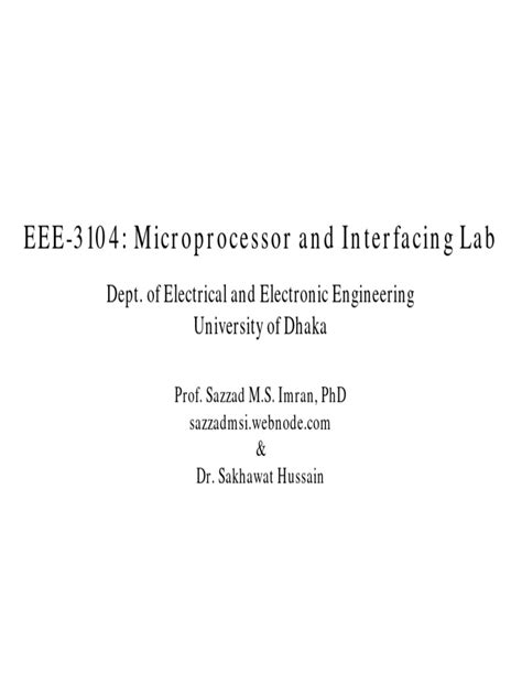 lecture 02 microprocessor lab pdf programming computer program