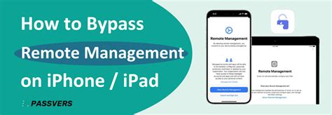 How To Bypass Remote Management On IPhone IPad 2 Ways