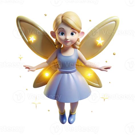 Stunning Classic Adorable 3d Fairy Illustration Original 56605306 Png